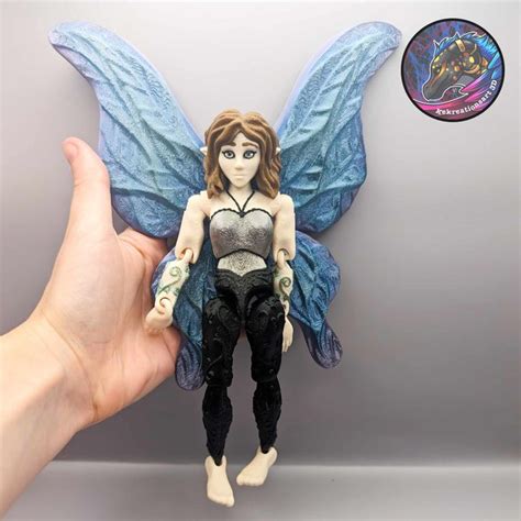 3d Printable Flexi Fairy Doll By Kirsten M