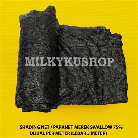 Jual PARANET 75% LEBAR 3 METER JUAL PER 1 METER SHADING NET JARING ATAP | Shopee Indonesia