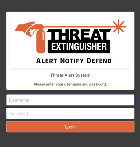 threat alert system threat extinguisher