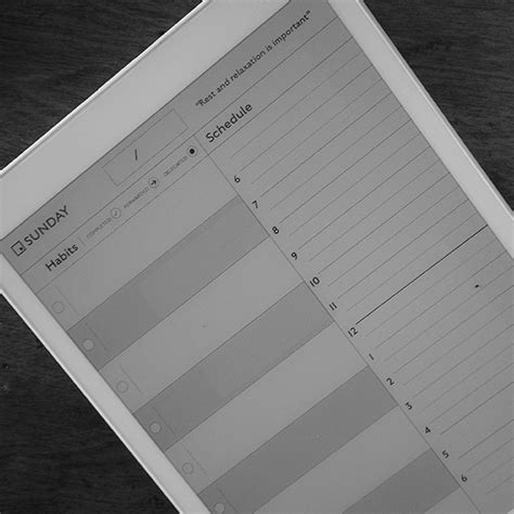 Remarkable Tablet Monthly Calendar Planner Template Supernote Templates