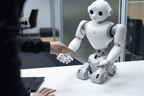 person teaching robot how to do simple tasks and navigate environment