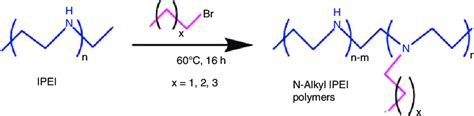 Scheme 1 Preparation Of N Alkyl Substituted Linear Polyethylenimine Download Scientific