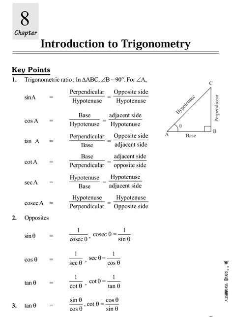 Maths Formula Sheet Class 10 Pdf Download
