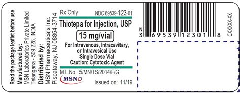Thiotepa Fda Prescribing Information Side Effects And Uses