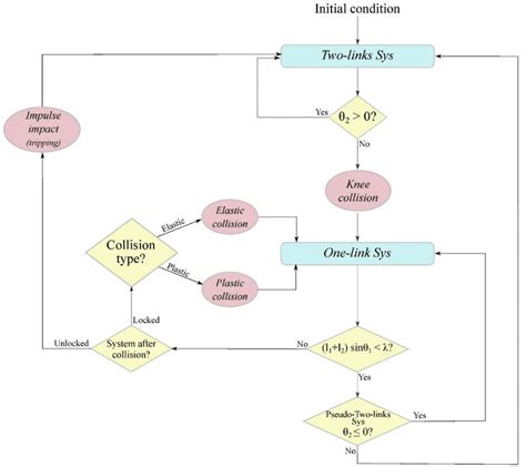 Algorithm Flowchart For Simulation Of A Double Pendulum System With