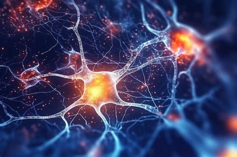 premium ai image active nerve cells neural networks and electrical