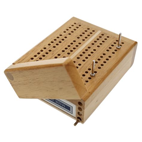 Mini Travel Cribbage Set Wood 2 Track Wood Expressions