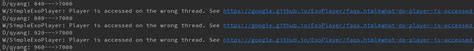 Player Is Accessed On The Wrong Thread Issue Google ExoPlayer GitHub