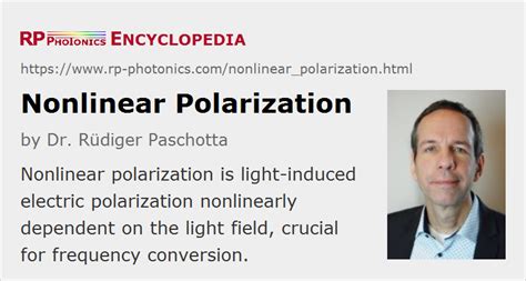 Nonlinear Polarization Nonlinearity Frequency Conversion