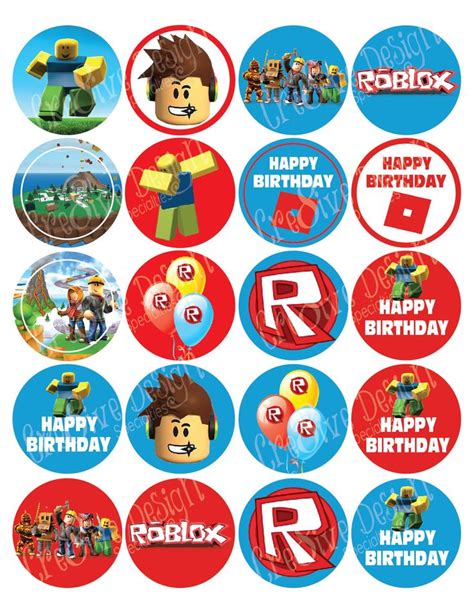 Roblox Cupcake Toppers Printable Printable Word Searches