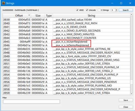 strings and function names shown on cythonized binary · issue 5405