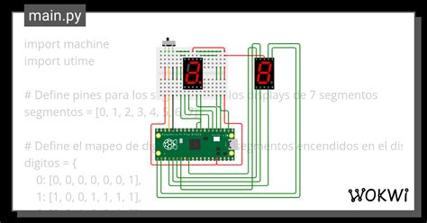 7 Segment Display Counter Copy 2 Wokwi Esp32 Stm32 Arduino Simulator