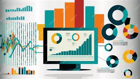 premium ai image a computer screen with a graph and a chart with