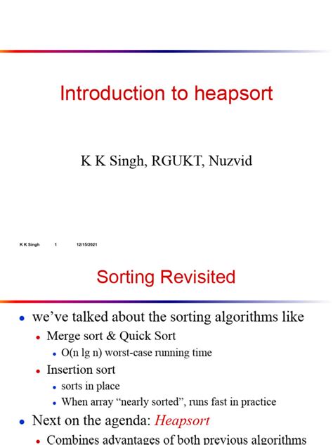 Heap Sort Priority Queue Pdf Applied Mathematics Theoretical