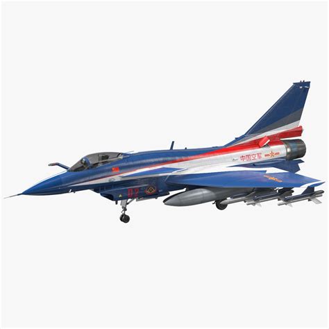 Plaaf J10 Vigorous Dragon Aerobatic Team 3d Model 149 3ds Blend C4d Fbx Max Ma Lxo