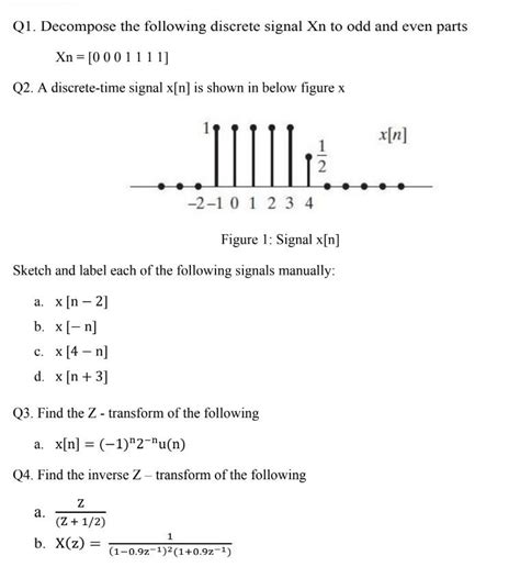 Solved Q Decompose The Following D