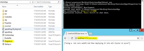 Deploying A Net Core Application In Azure Container Services Acsaks Kubernetes Clusterdocker