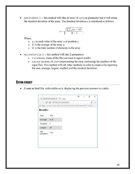 Solved Arrays Methods And File Manipulation Lab