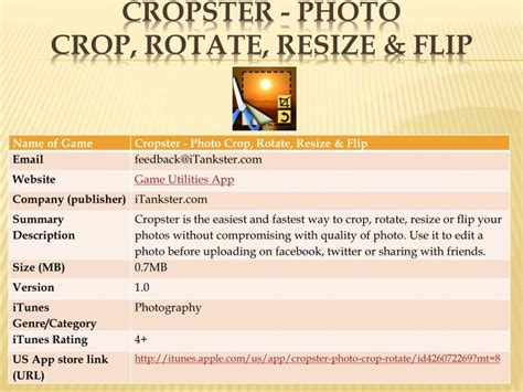 PPT Cropster Photo Crop PowerPoint Presentation Free Download ID