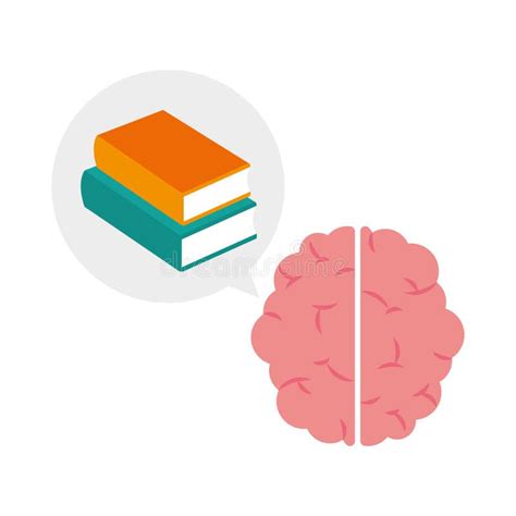 Mind Reading Brain With Book Knowledge Stock Vector Illustration Of Icon Intellect 364315251