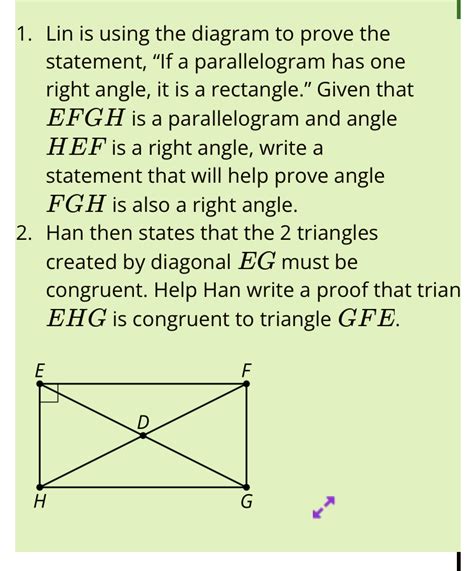 solved 1 lin is using the diagram to prove the statement “if a