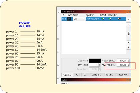 Not Power Control On Layers Lightburn Software Questions Lightburn Software Forum