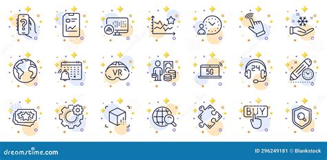 Outline Set Of Cursor Internet Search And Inspect Line Icons For Web
