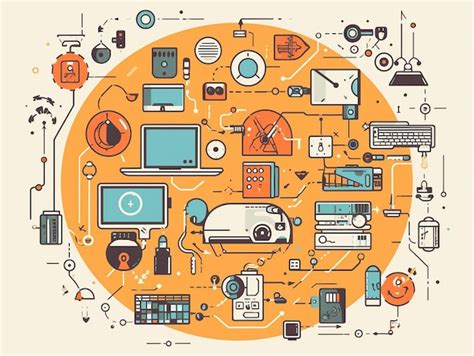 Premium Photo IoT Communication Protocols Illustration