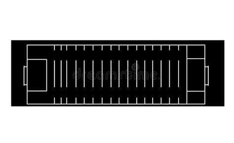 Football Field Silhouette Stock Illustrations 11 126 Football Field