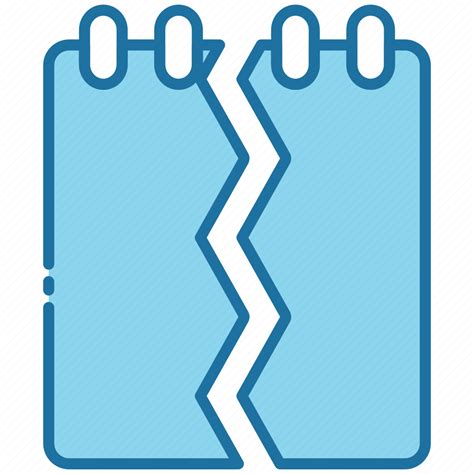 Notepad Broken Remove Document Crush Icon Download On Iconfinder