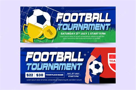 Premium Vector Football Tournament Sport Event Banner Design Template