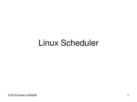 PPT Linux Scheduler PowerPoint Presentation Free Download ID 3777921