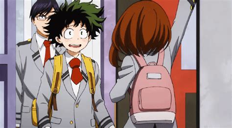 Izuku And Ochako Gifs Tumblr My Hero Academia Memes Buko No Hero