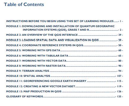 Geoscience Remote Sensing And GIS Qgis Tutorial EBook Introduction To Basic GIS And Spatial