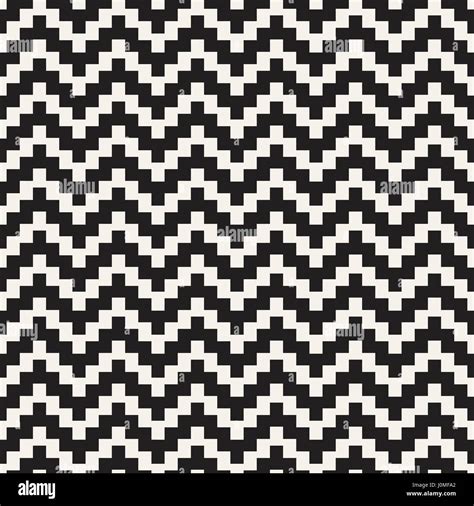 Repeatable Geometric Grid Texture Vector Seamless Mesh Pattern Monochrome Zigzag Edgy Lines