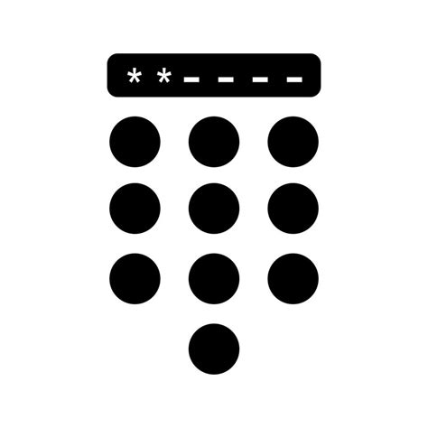 passcode lock vector icon 16708714 vector art at vecteezy
