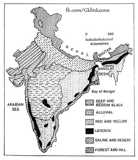 6 Types Of Soil In India Map Map