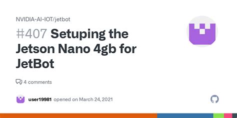 Setuping The Jetson Nano Gb For JetBot Issue NVIDIA AI IOT Jetbot GitHub