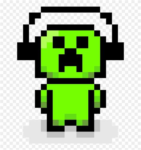 Pixel Art Creeper Minecraft Danganronpa 8 Bit Sprite Base Clipart 4208250 Pinclipart