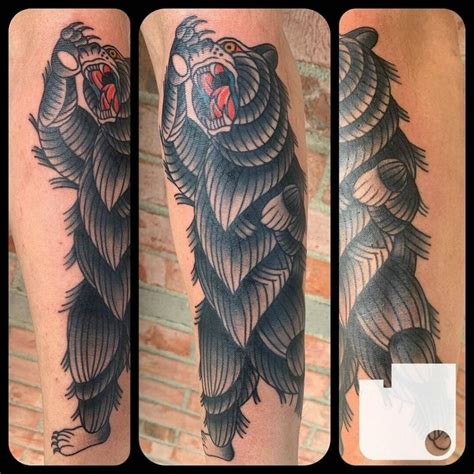 Traditional Japanese Bear Tattoos 4x Japan Geisha Temporary Tattoo