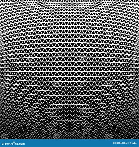 Abstract Geometric Pattern In 3d Convex Spherical Shape Stock Vector Illustration Of Textured