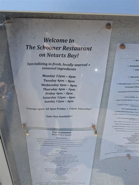 The Schooner Restaurant And Lounge Menu Updated November 2025