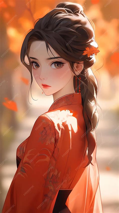 Premium Photo Handpainted Beautiful Illustration Of An Anime Girl