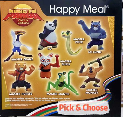 Juguetes De Kung Fu Panda Mcdonalds Adelaide Australia 19 Junio