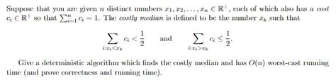 Solved Suppose That You Are Given N Distinct Numbers Chegg