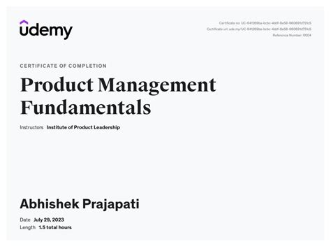 Udemy Course Completion Certificate Abhishek Prajapati