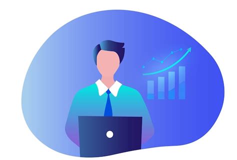 비즈니스 개발 및 성장 개념입니다 화살표 위쪽 및 그래프 차트 미래 작업 사업가 프리미엄 벡터