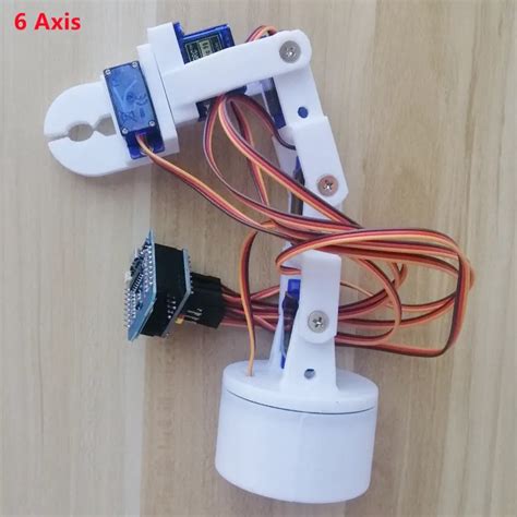 Robot Arm Axis Axis Robotic Arm Acrylic Mechanical Arm Manipulator Claw TS A Micro Servo