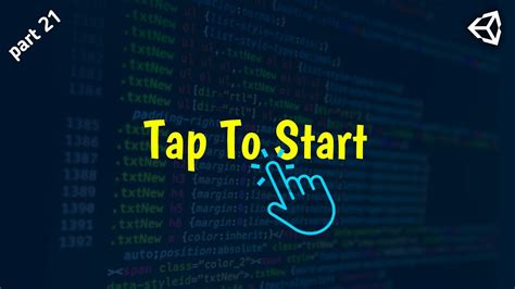 Tap To Start Button Design Unity Game Start Button With Awesome