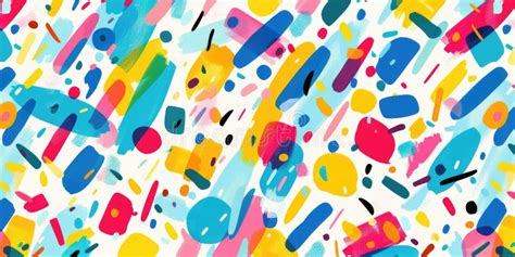 Colorful Abstract Geometric Pattern With Interconnected Circles And Line Aig51 Stock Image